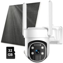 Runofast 4G LTE Cellular Solar Security Camera With Virtual SIM Card ...