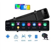Front and Rear View 1080p Camera and DVR Rear View Mirror RVM96DVRHD ...