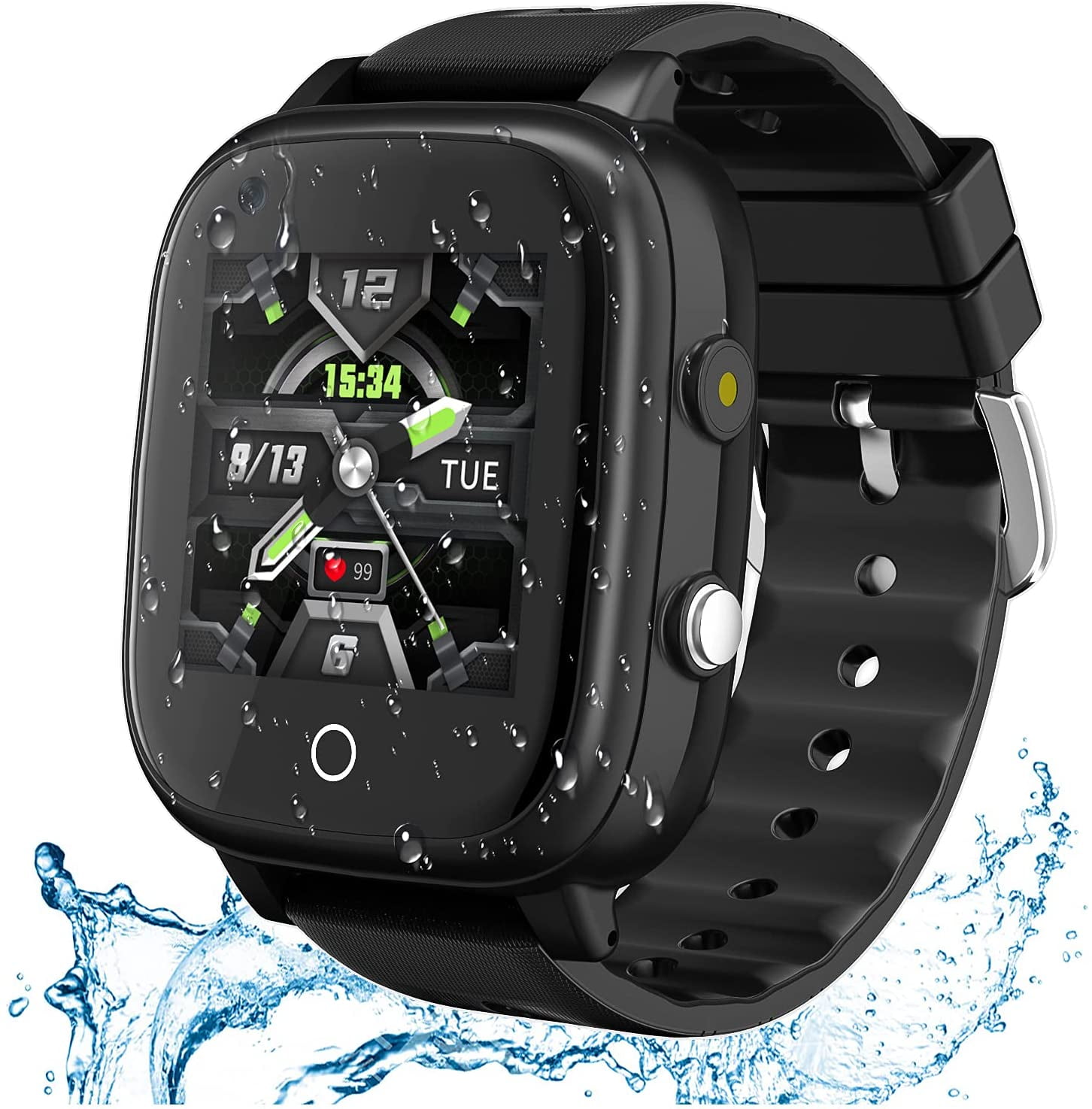 4G GPS Smart Watch, Girls Boys, IP67 Waterproof Sports Smart Watch, For ...