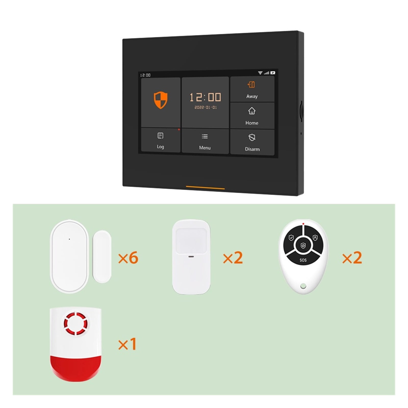 4G HD Wireless Home Burglar Security Alarm System Tuya Anti-Fingerprint ...