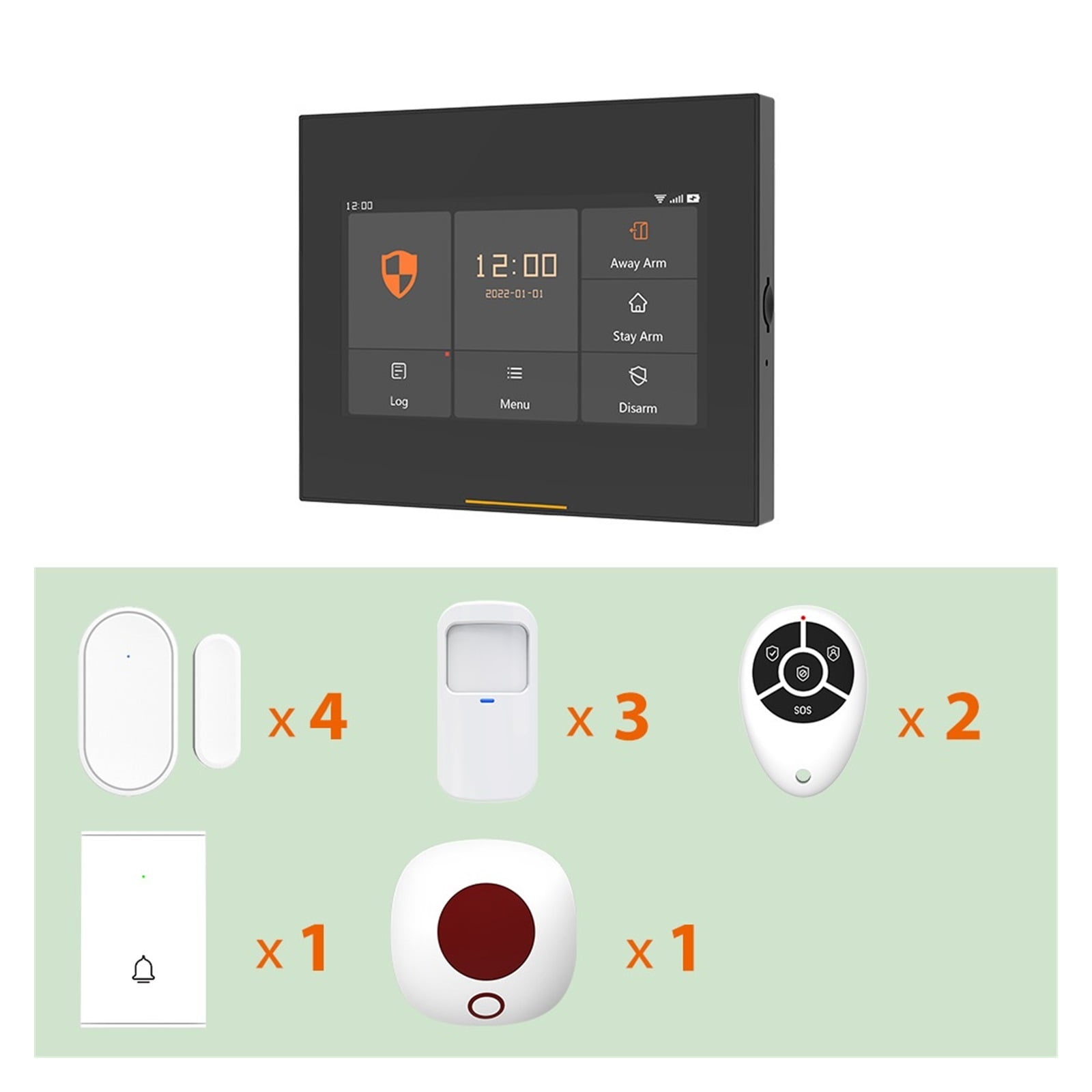 4G HD Wireless Home Burglar Security Alarm System Tuya Anti-Fingerprint ...