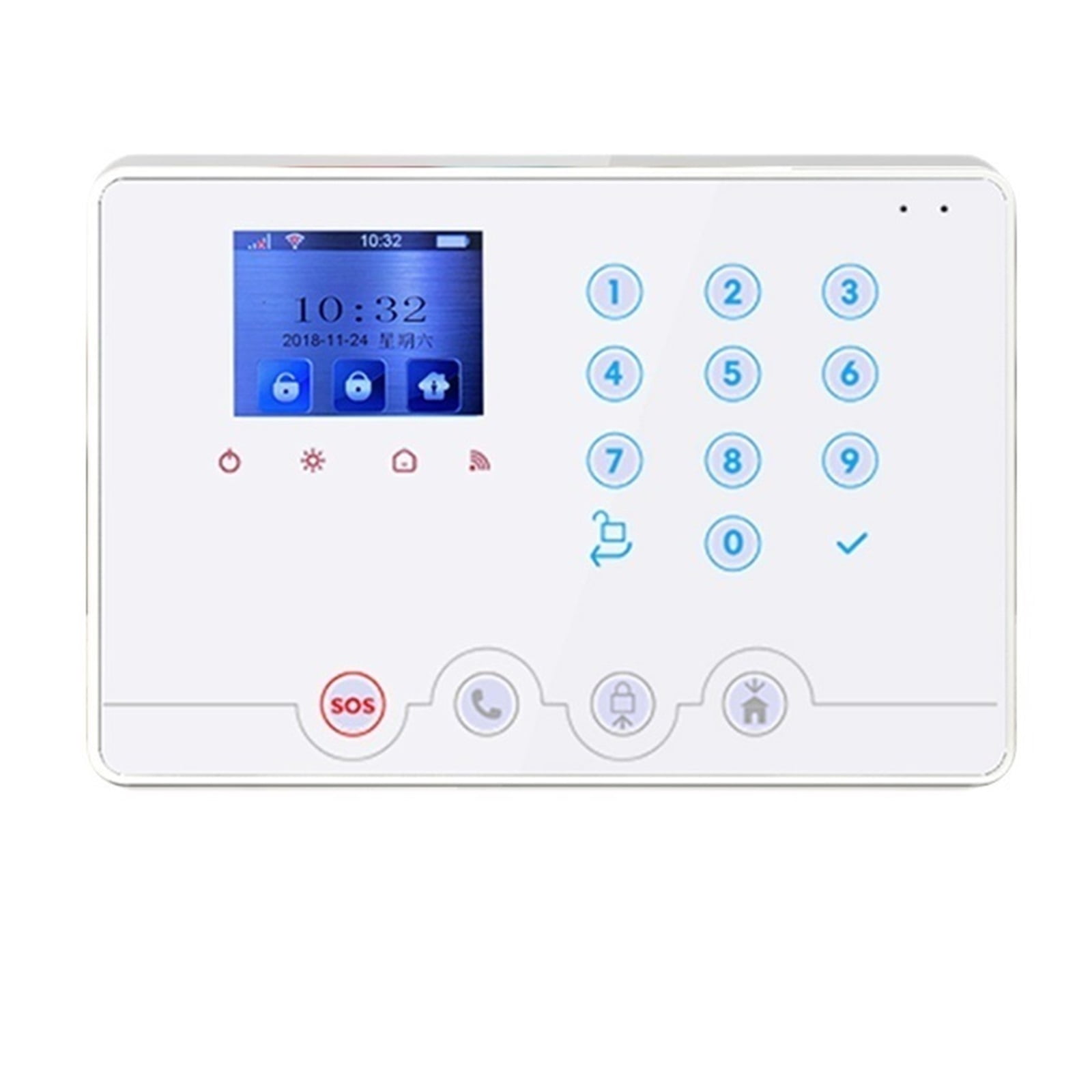 4G Home Alarm Security System 433MHz App Control LCD Touch Keyboard ...