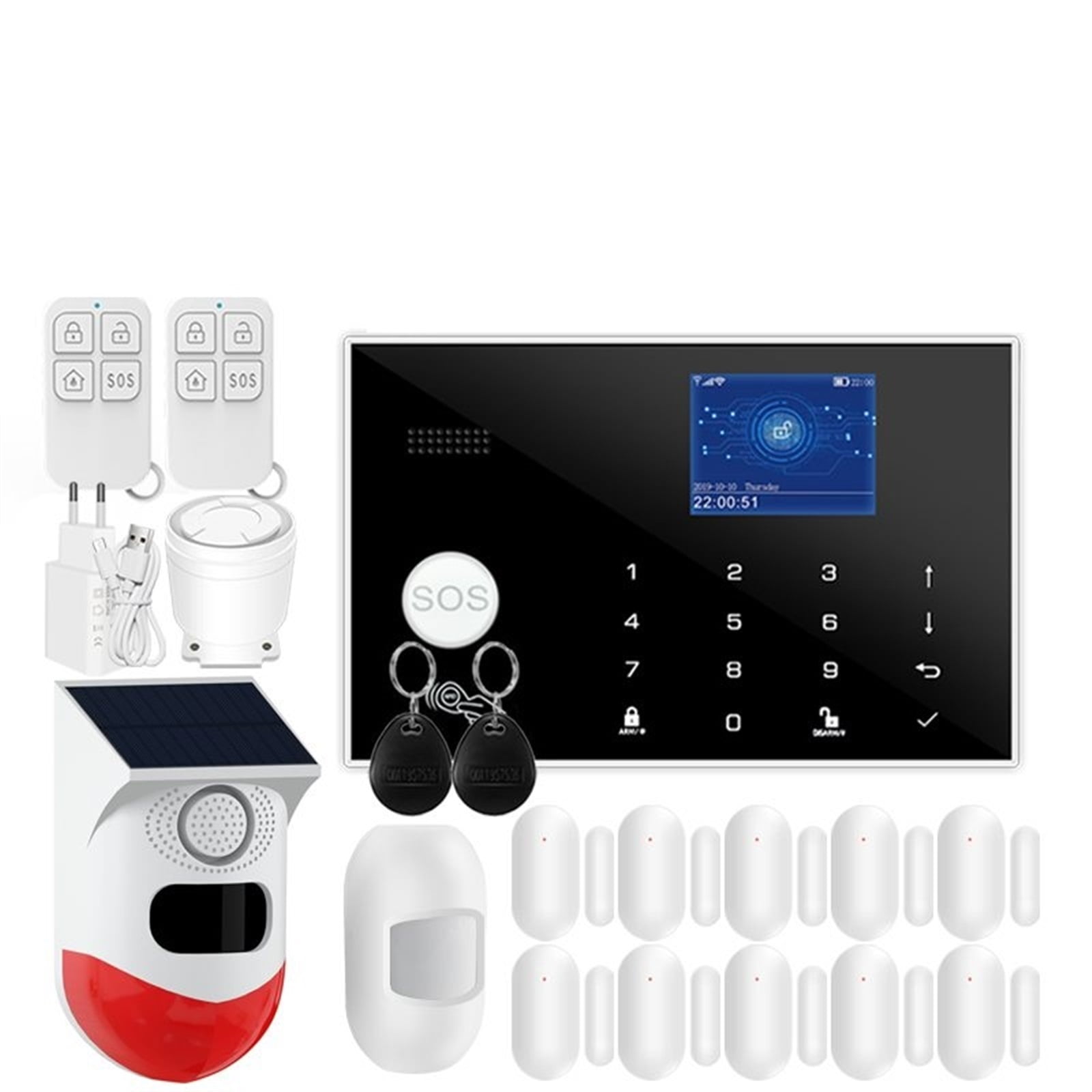 4G Home Security Alarm System Tuya GSM Burglar Host App Control Work ...