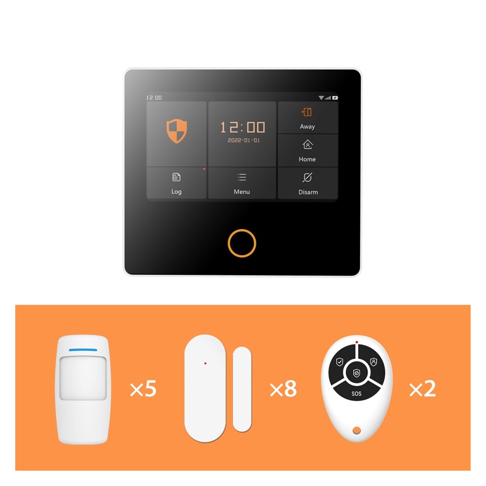4G Home Security System Wireless Security Protection Tuya Smart Home Alarm Sensors Built-in ...