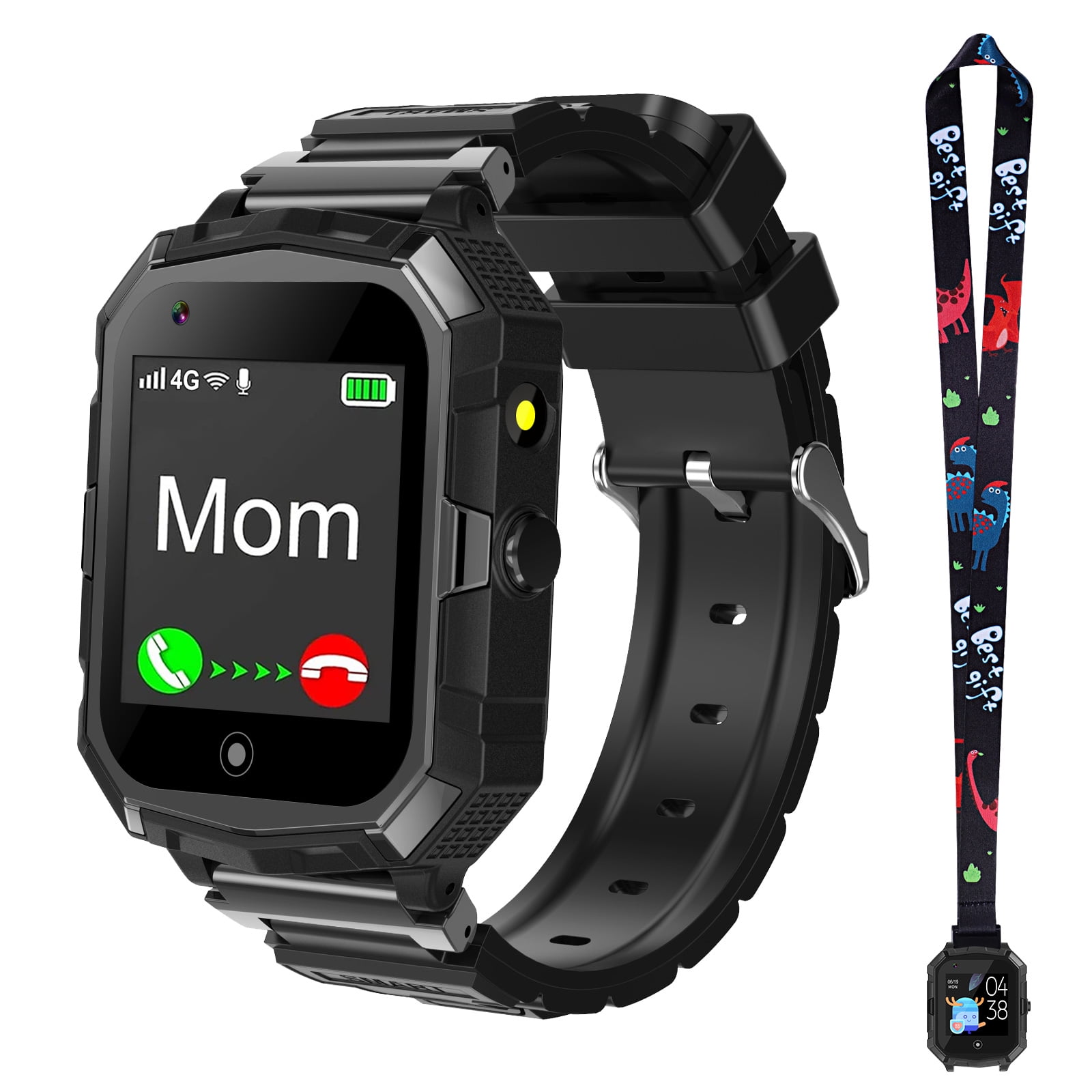 4G Kids Smartwatch with SIM Card,GPS Tracker,Boys Girls Smart Watch for ...