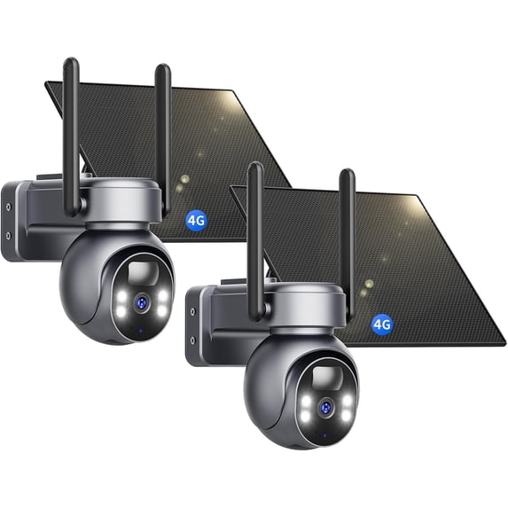 4G LTE Cellular Camera Outdoor, Solar No WiFi Camera, 360? Full Cover ...