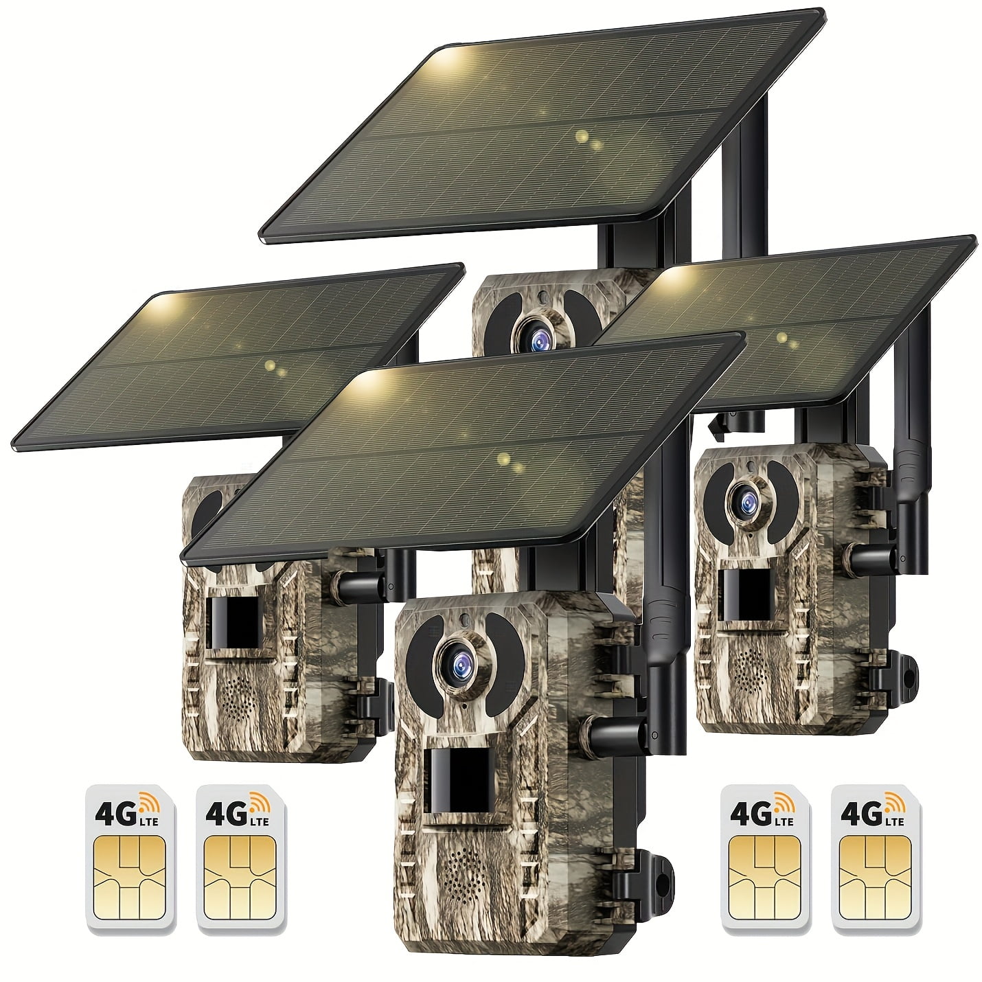 4G LTE Cellular Smart Trail Camera, With HD Real-time Viewing, Built-in ...