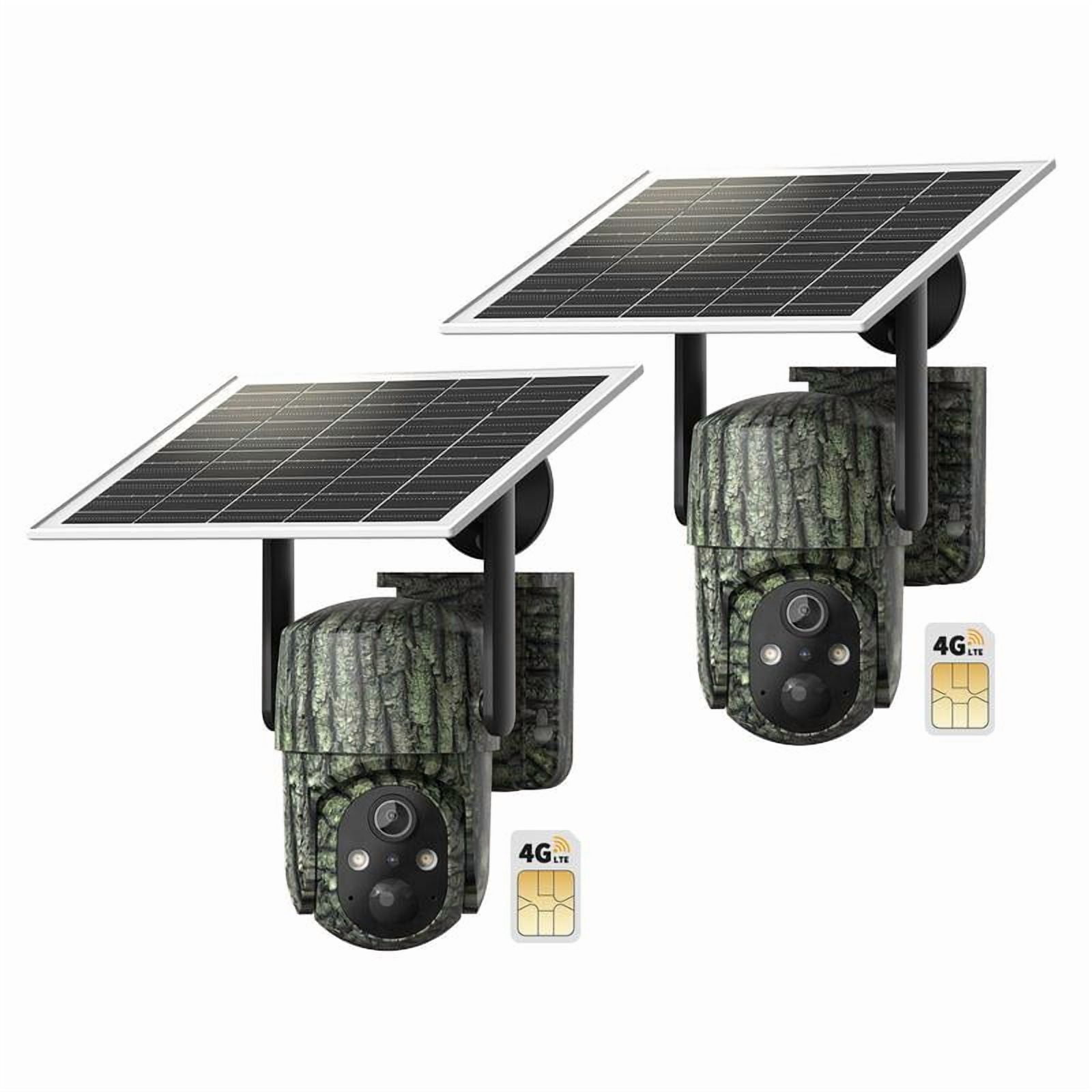4G LTE Cellular Solar Surveillance Camouflage Security Camera – 2K HD ...