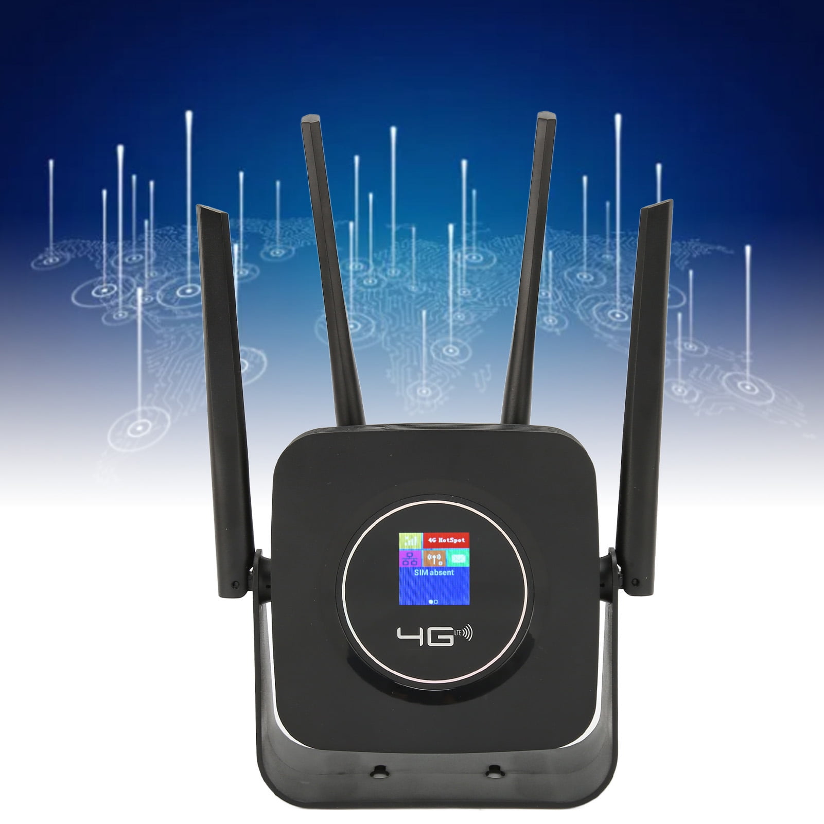 4G LTE Mobile Hotspot, 300Mbps Wireless Router With 4 Antennas SIM Card ...