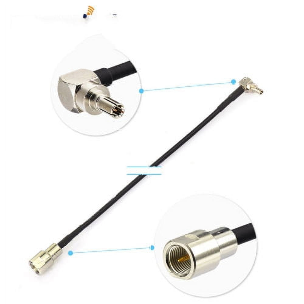 4G LTE Modem Antenna Extension Cable CRC9 Male Right Angle to FME Male ...