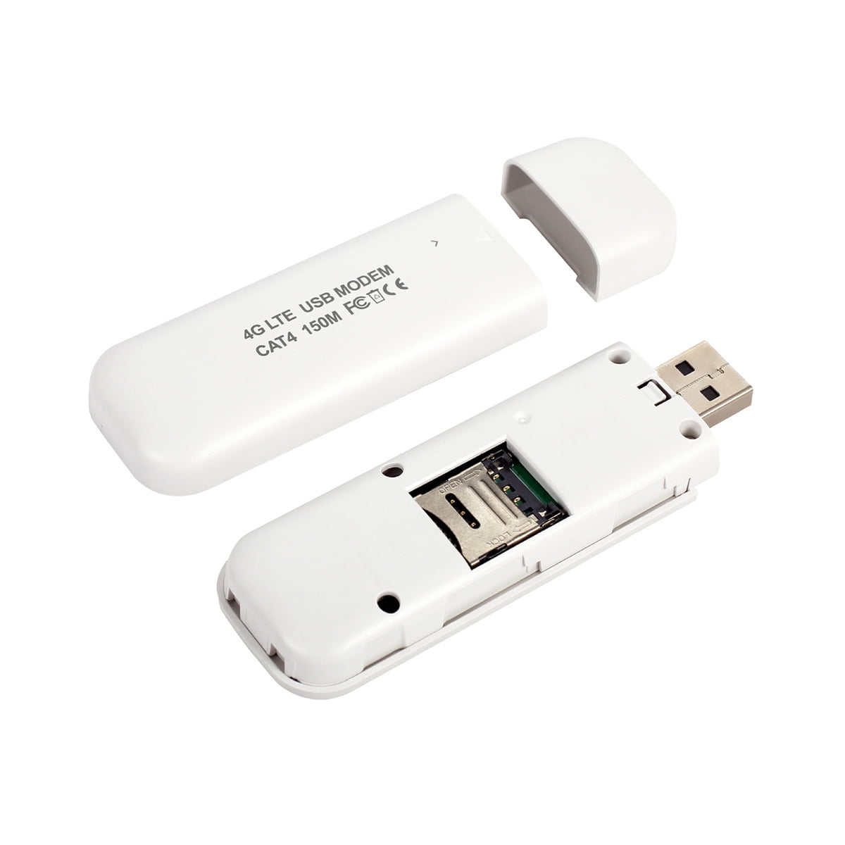 4G LTE USB WiFi Modem with SIM Card Slot 150Mbps High Speed 8 Users ...