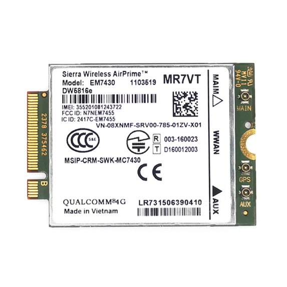 4G Module WWAN Card EM7430 DW5816e Professional LTE - WWAN - Card for ...