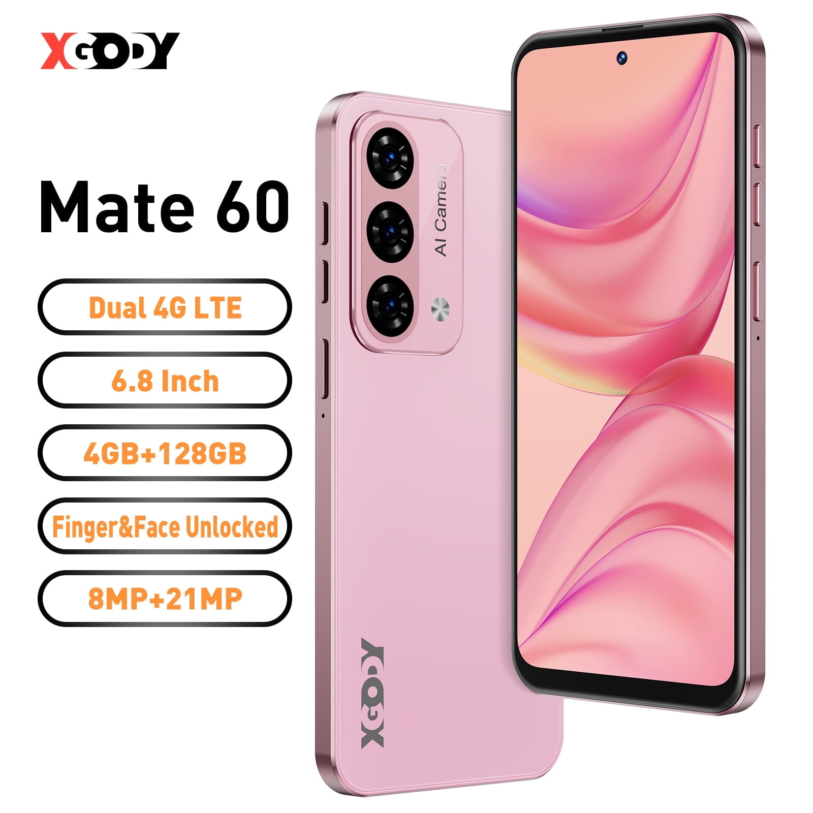 4G RAM 128 ROM Octa-Core Processor Unlocked Cellphone,8MP +21MP Dual ...