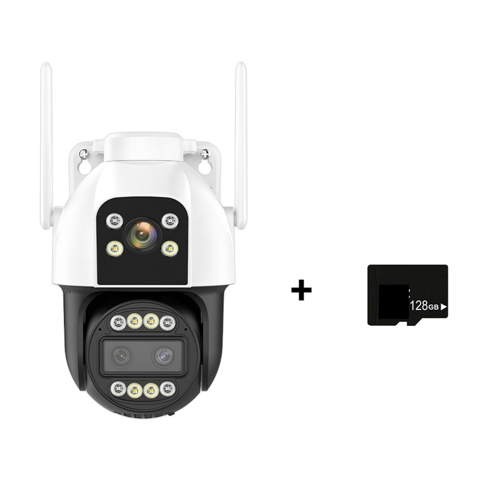 4G SIM Card IP Camera 4K HD 10X Zoom PTZ Camera Three Lens Dual Screen ...