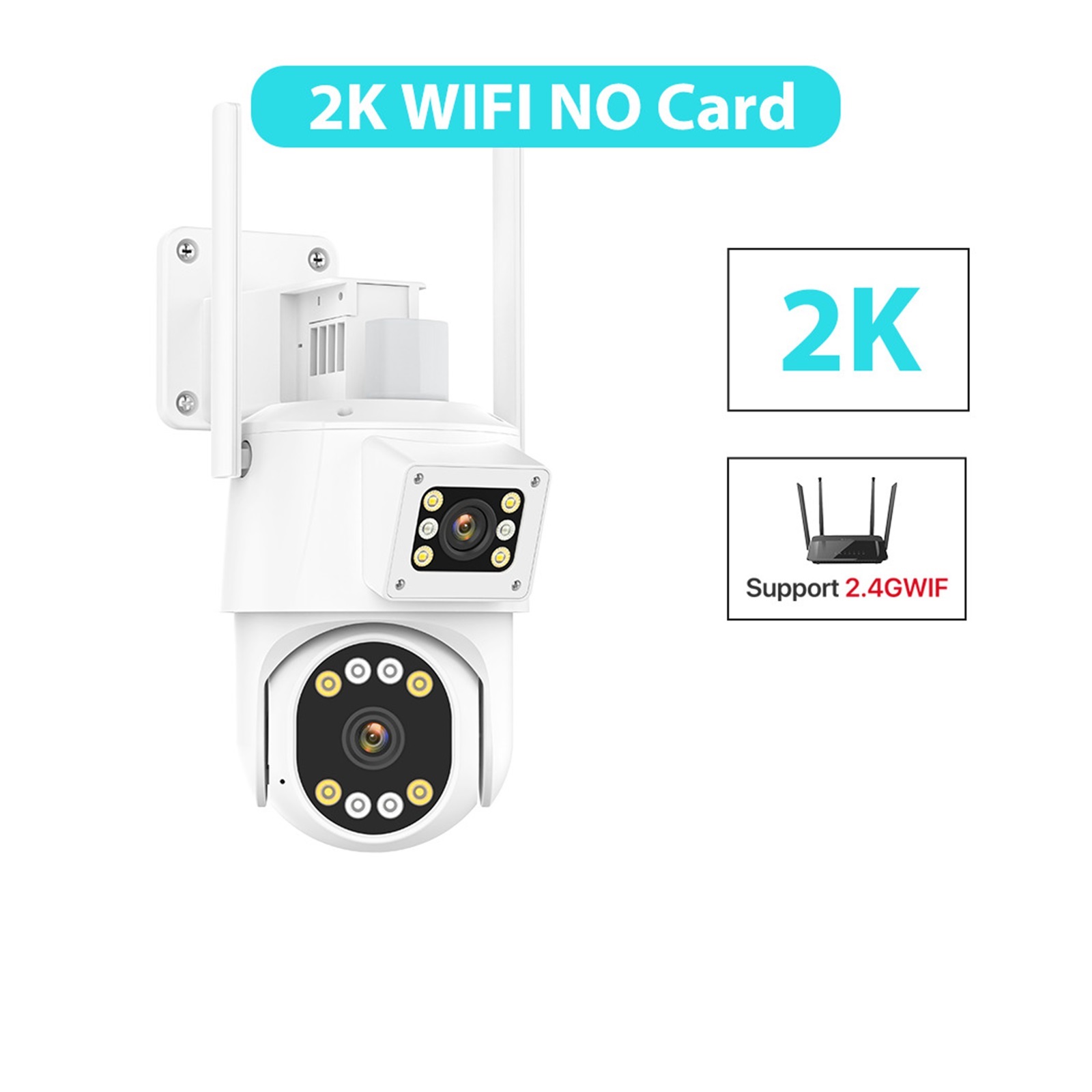 4G SIM Card IP Camera 4K HD 10X Zoom Three-Lens Dual Screen PTZ Camera 2K Auto Tracking CCTV P2P ...