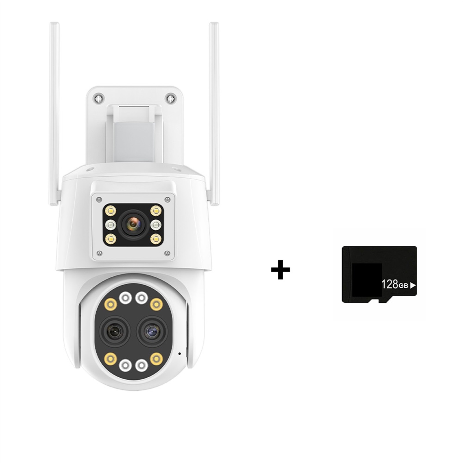 4G SIM Card IP Camera 4K HD Three-Lens PTZ Camera 2K Dual Screen ...