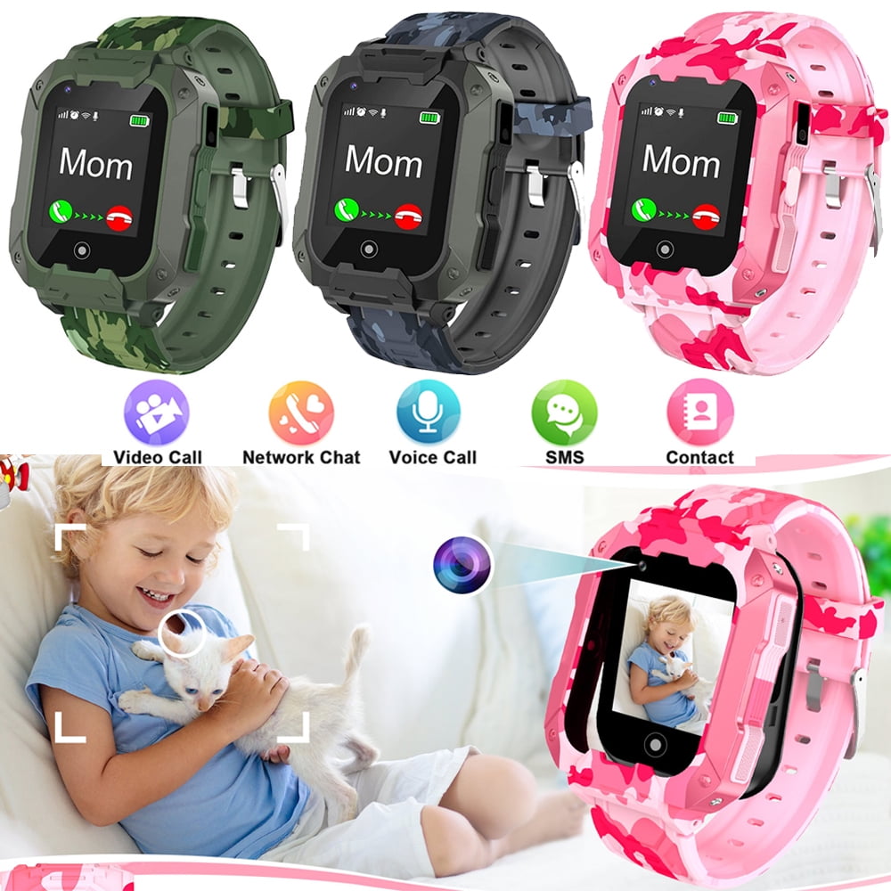 4G Smart Watch for Kids, IP67 Waterproof Touch Screen Children WiFi ...