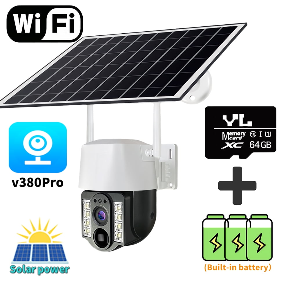 4G Solar Camera SIM Card Wireless Outdoor Surveillance 2K 5MP HD WiFi ...