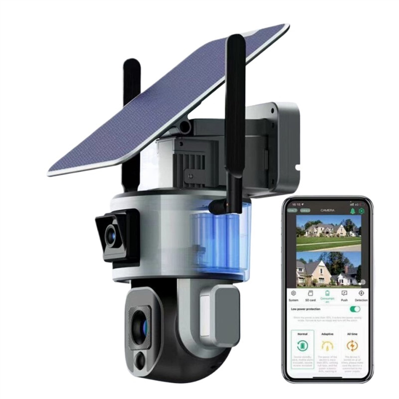 4G/Wifi Solar Camera 4K HD 10X Zoom CCTV Camera Security Outdoor Camera AI Humanoid Tracking IR ...