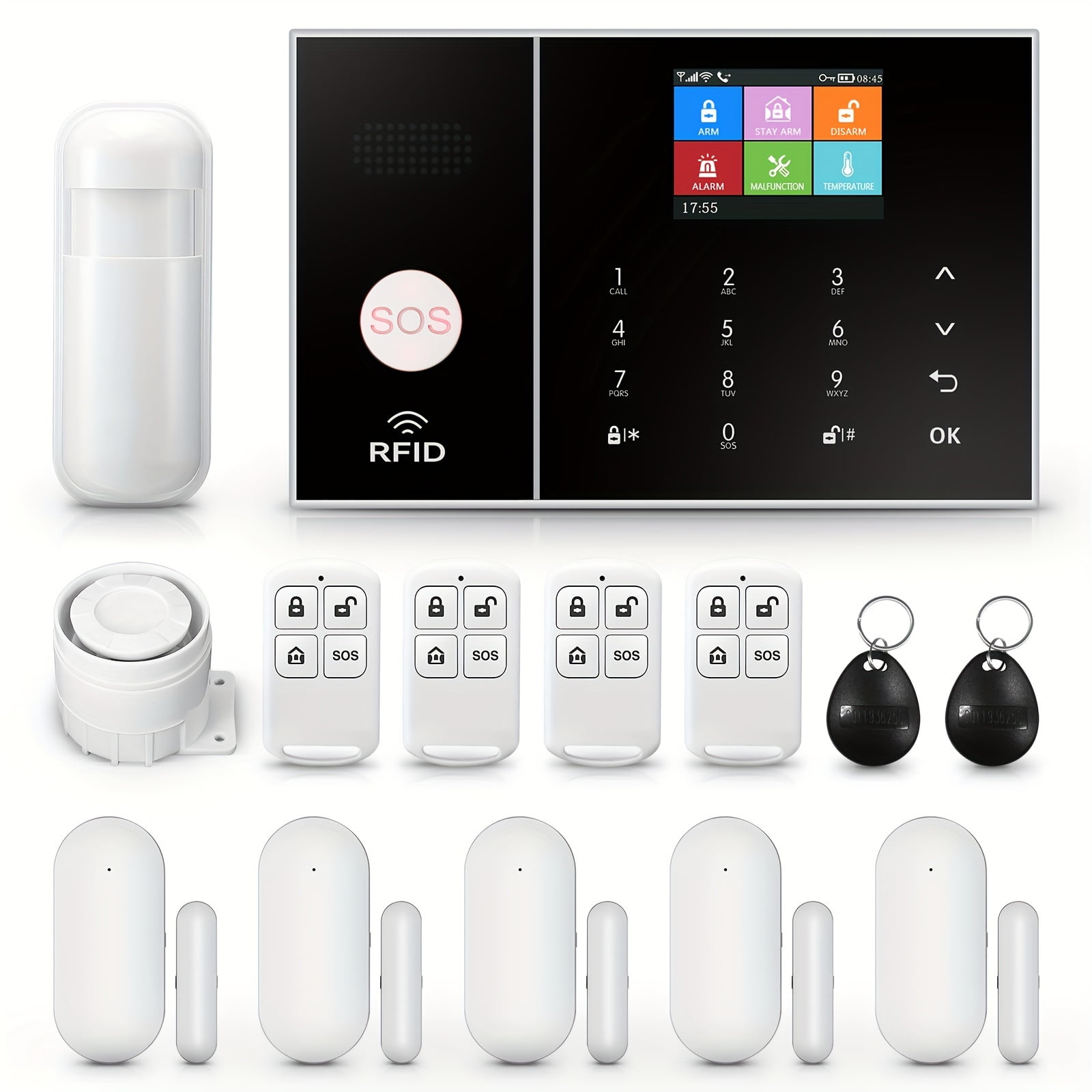 4G Wireless Home Alarm Tuya Smart Life Burglar Alarm Kits WiFi Security ... 4G Wireless Home Alarm Tuya Smart Life Burglar Alarm Kits WiFi Security ...