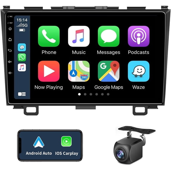 4GB+64GB 5G WiFi Stereo for CRV 2007-2011 Radio with -9.2 Inch Touch ...