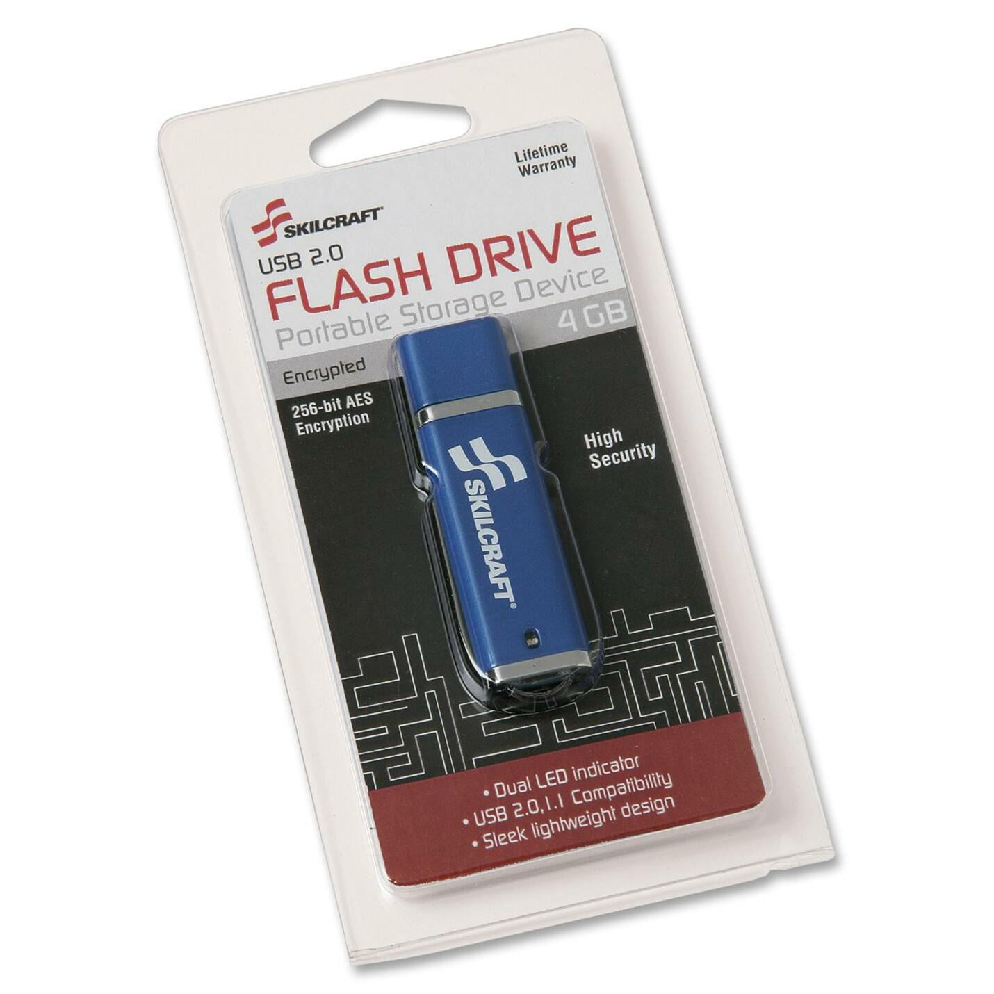 4GB USB 2.0 Flash Drive with 256-bit AES Encryption - Walmart.com