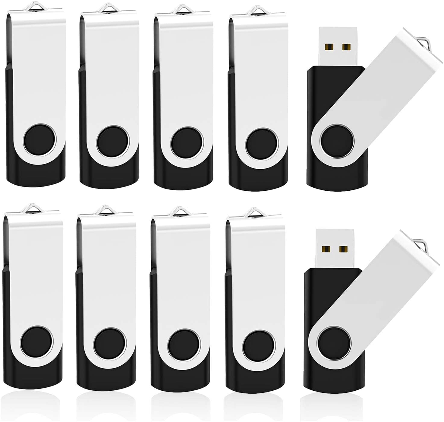 4GB USB Flash Drive Bulk Thumb Drives 10 Pack with Lanyards USB 2.0 ...