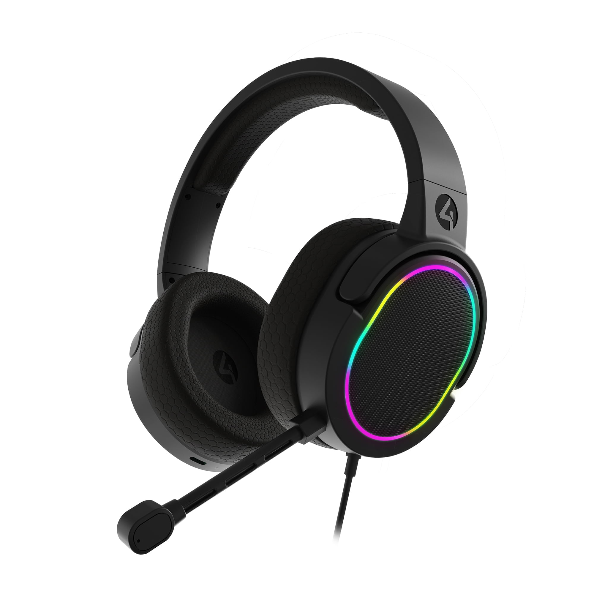 4Gamers LED Panther Premium Gaming Headset - Compatible with Xbox, PS4 ...