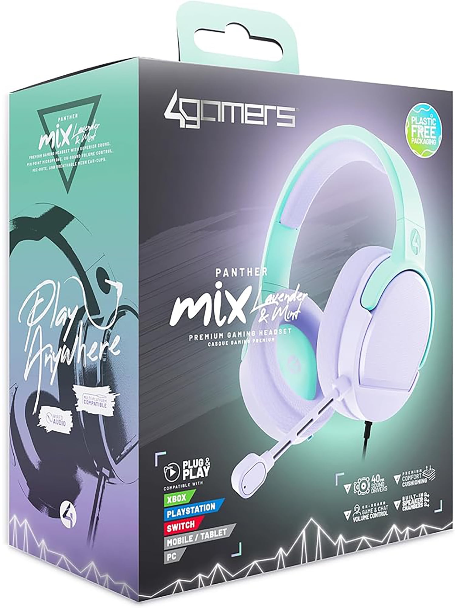 PC Accessory: Wired Headset - 4Gamers C6-100 WAVE - Panther: Compatible ...