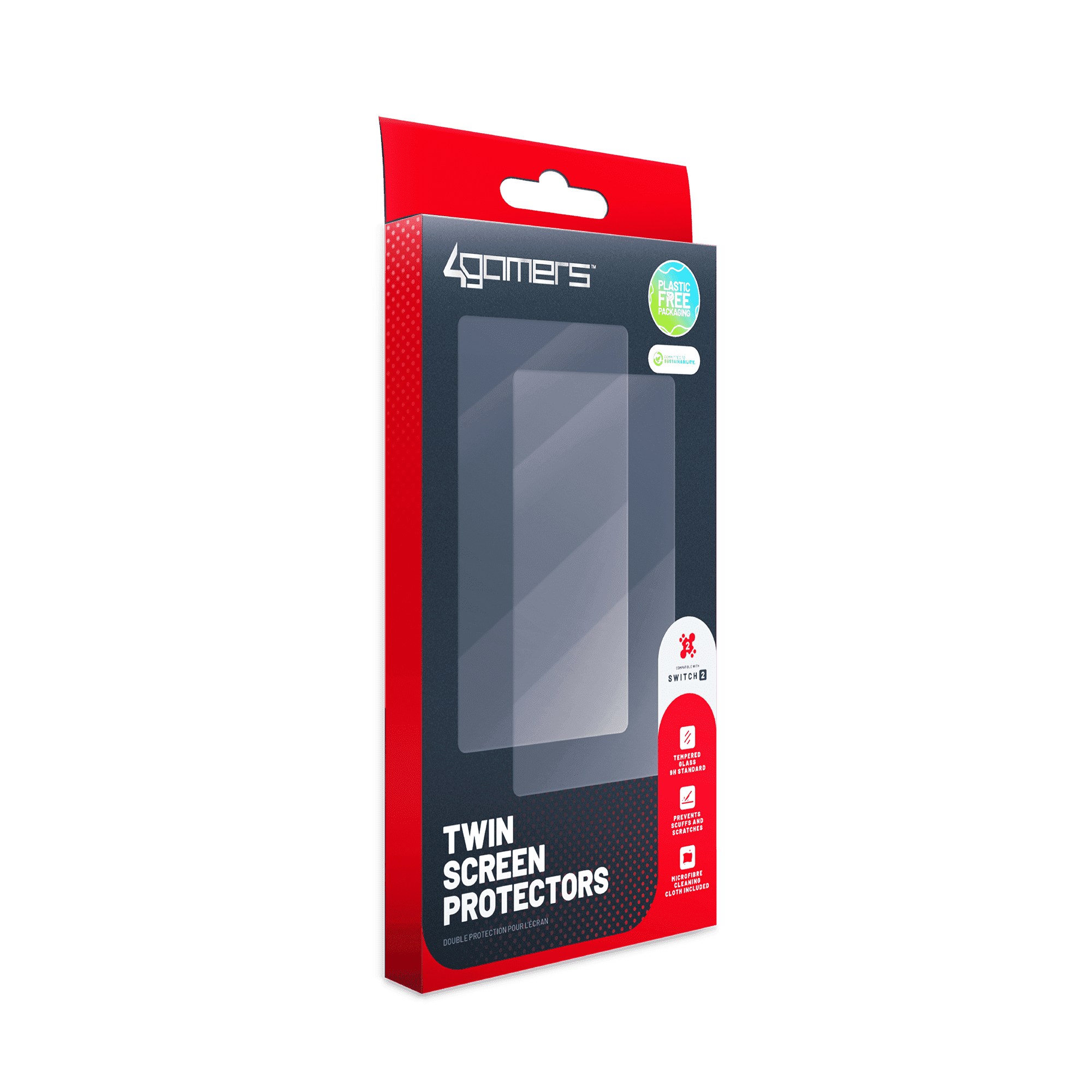 4Gamers Switch 2 Screen Protectors 2 Pack - Walmart.com
