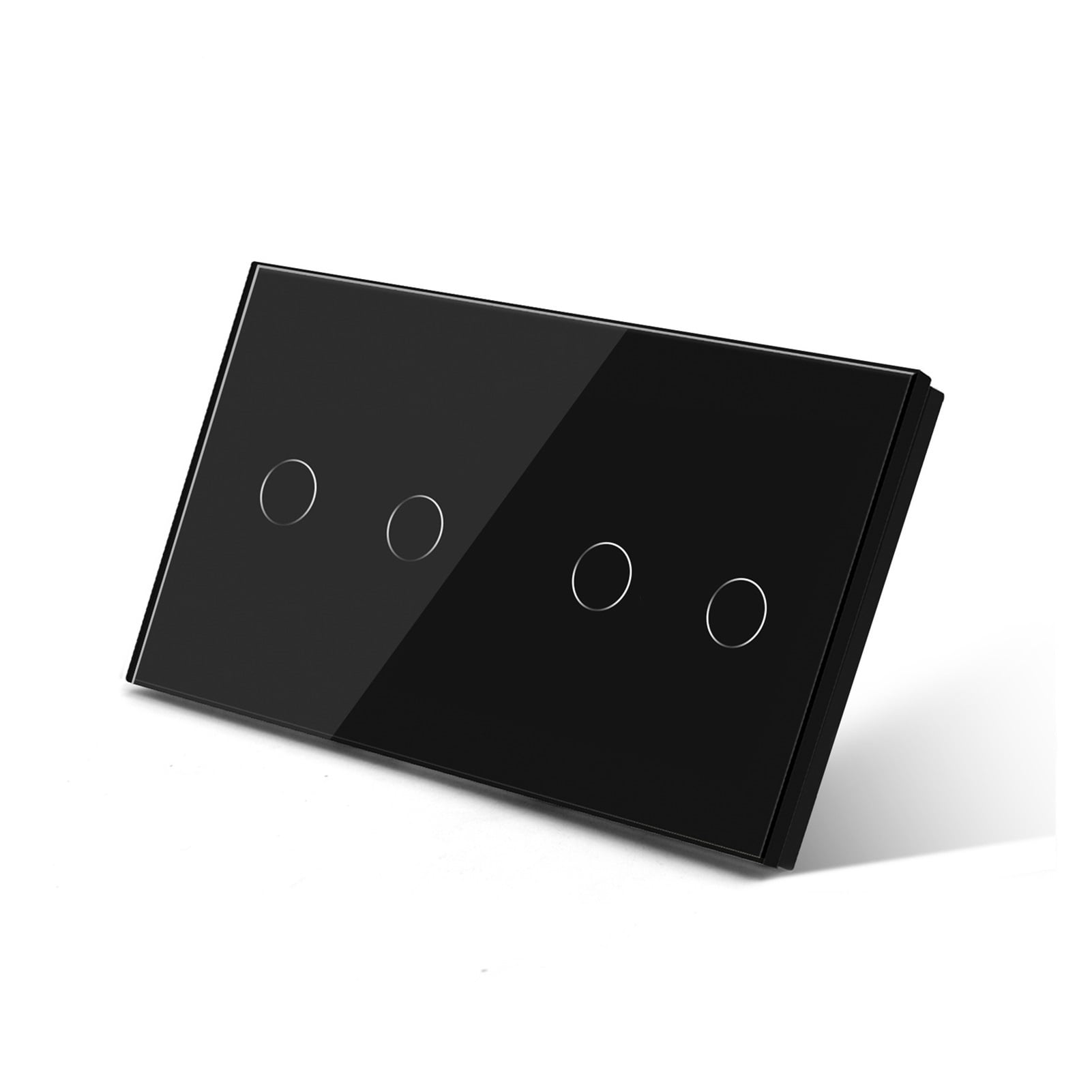 4Gang 1Way Wall Touch Switch Double 2Gang Light Switch White Black ...