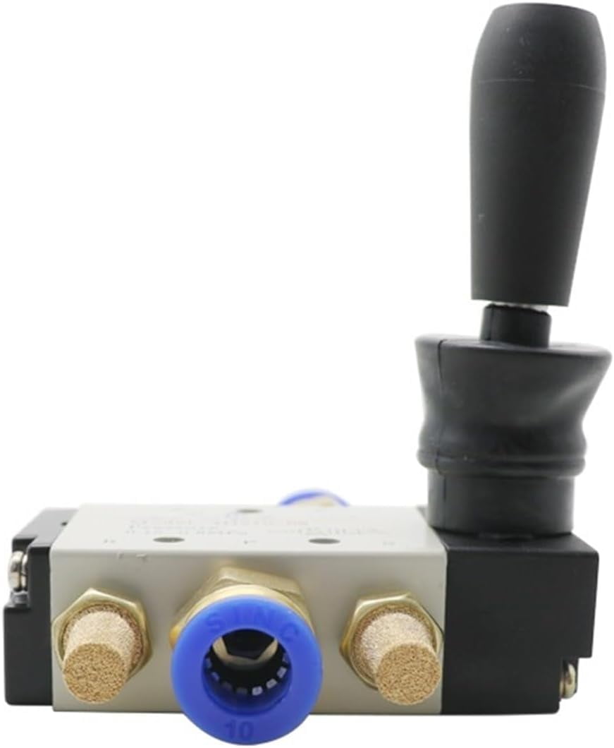 4H210-08 1/4" 2 Position 5 Port Air Manual Valve Pneumatic Control Valve 5/2 Way Hand Lever ...