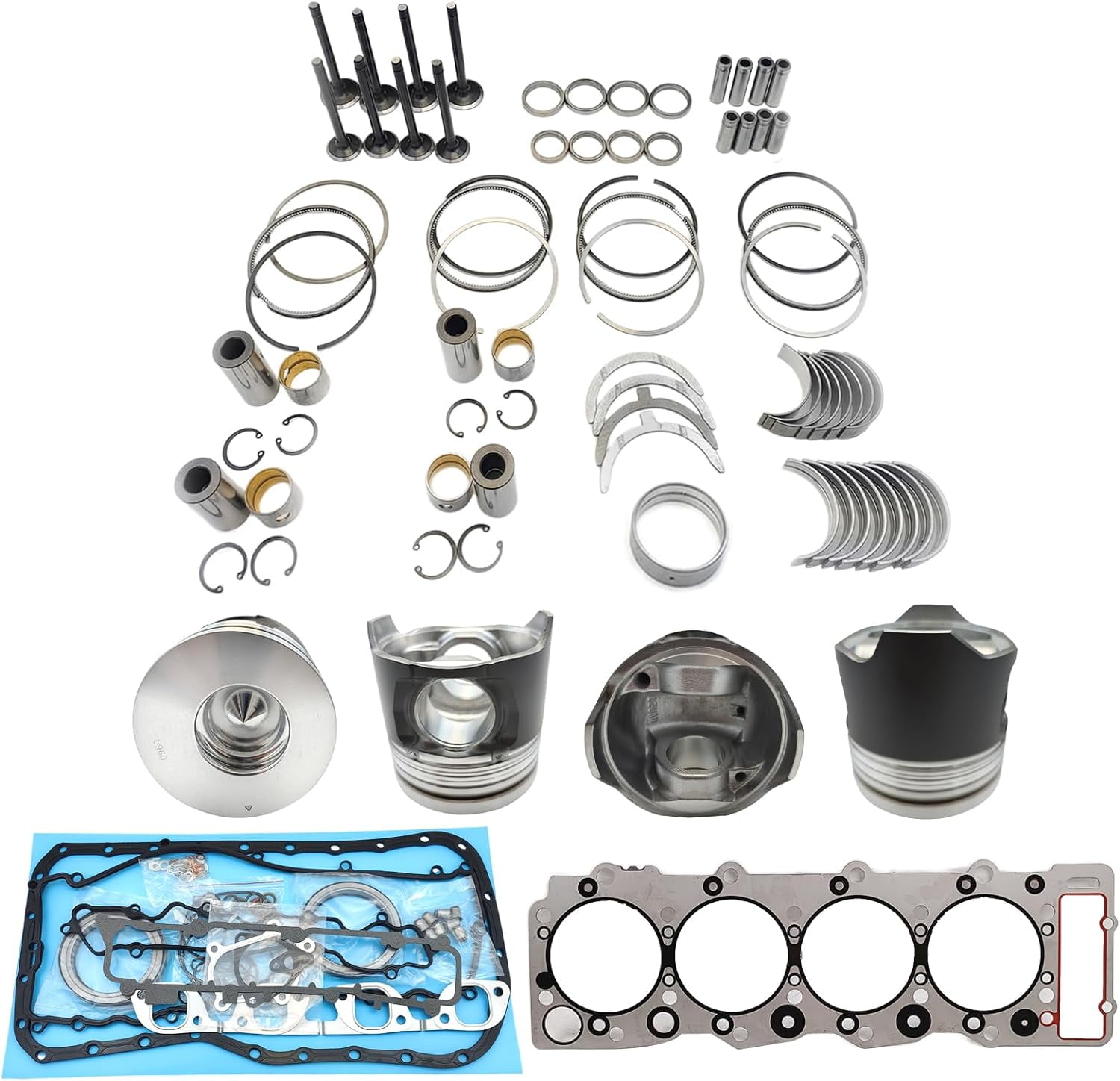 4HE1 Engine Overhaul Rebuild Kit (No cylinder liner) for Isuzu 4HE1 ...