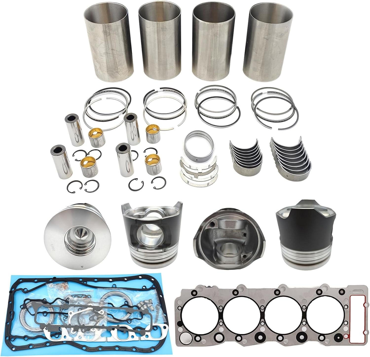4HE1 Engine Overhaul Rebuild Kit (No valve set) for Isuzu 4HE1 4HE1T ...