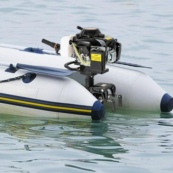 4HP 4-Stroke Outboard Motor 55cc Gas-Powered Boat Engine Wind CDI ...