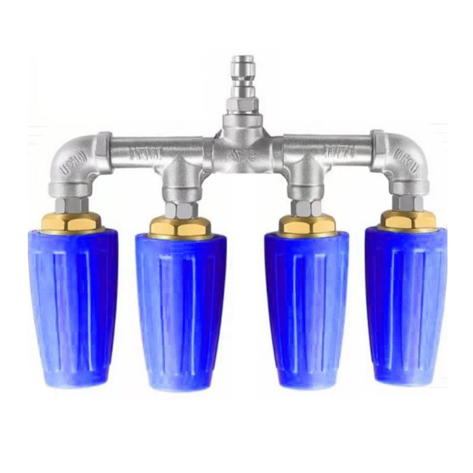 4Head Nozzle Pressure Washer Rotating Sprinkler for 1/4inch Water Pipe ...