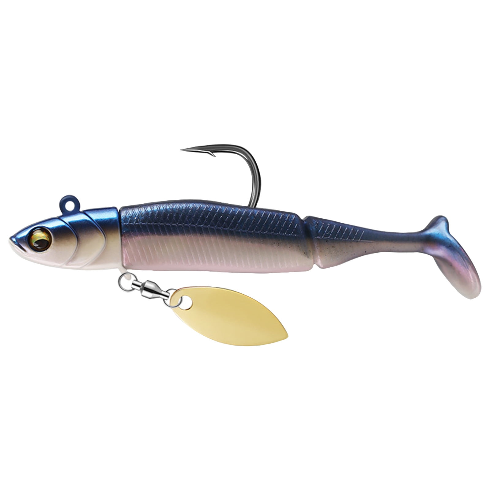 4In 0.42Oz Pre-Rigged Swim Baits for Bass Fishing - Jig Heads Soft ...