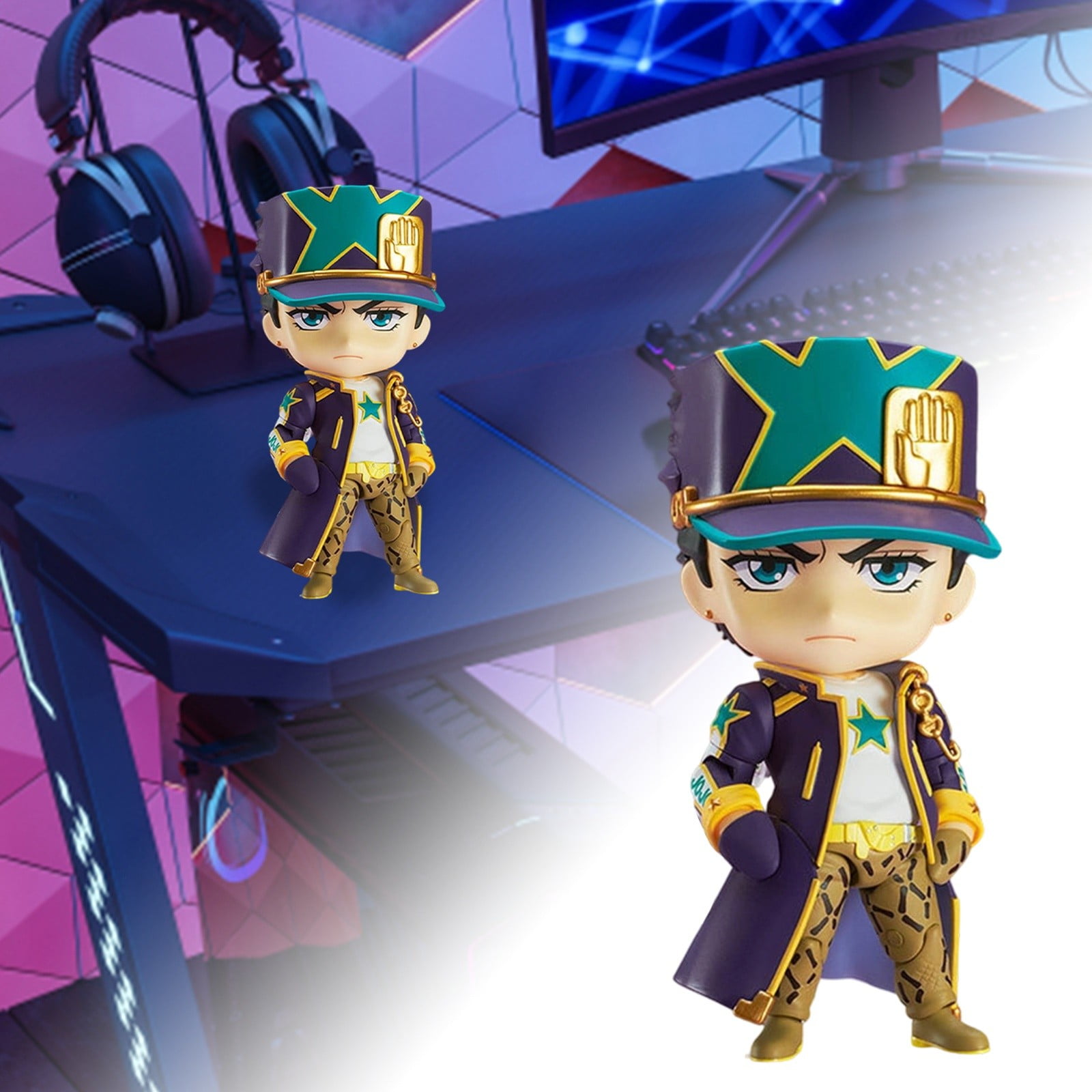 4In Jotaro Kujo Character Action Figures Anime Jojo Figurine Peripheral ...