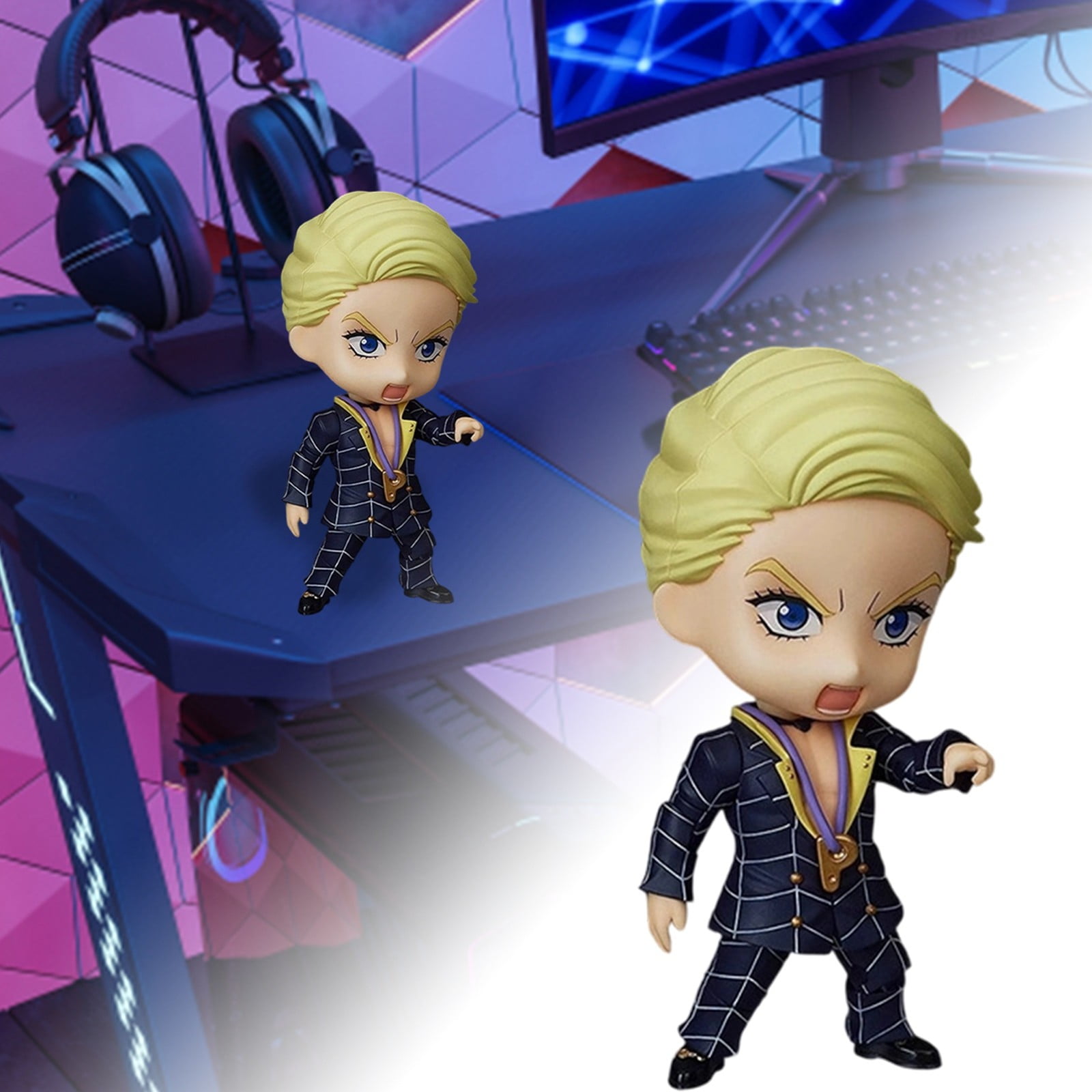 4In Pesci Character Action Figures Anime Jojo Figurine Peripheral ...