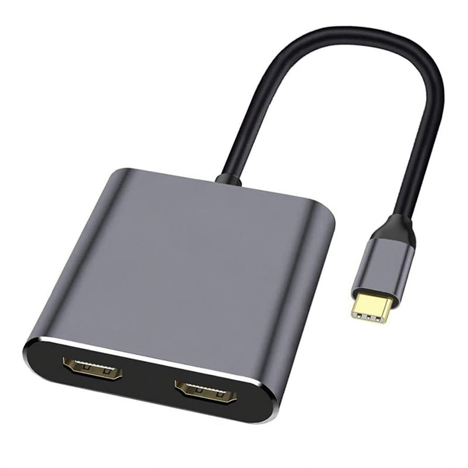 4In1 USB Type C Hub to Dual 4K HD -Compatible Charge Port USB-C Docking ...