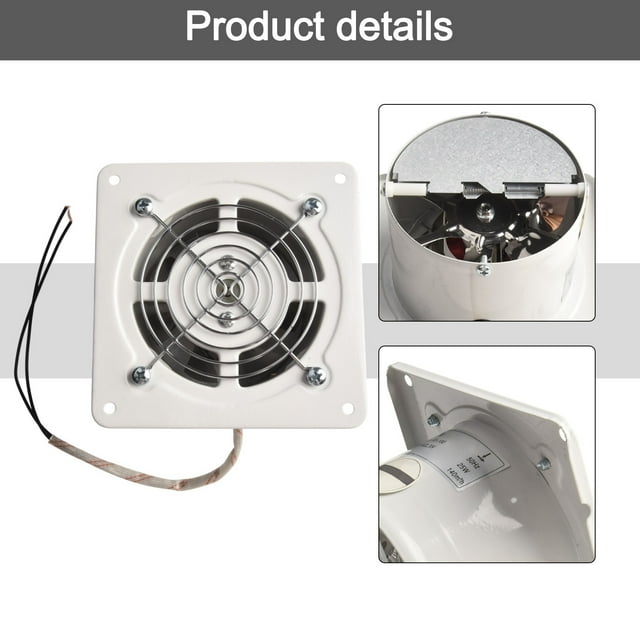 4Inch Bathroom Ventilation Fan Air Vent Exhaust Fan Toilet Bath Kitchen ...