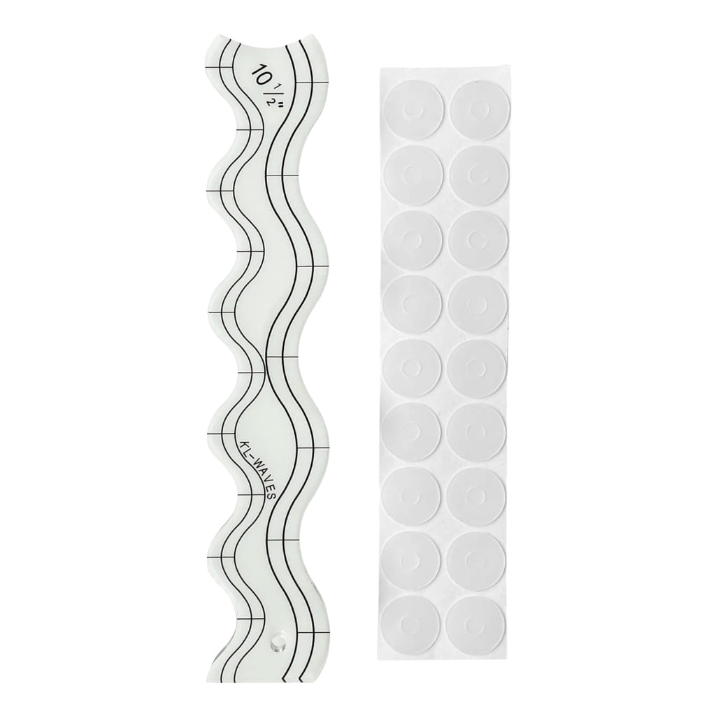 4Inch Wavy Quilting Rulers Clear Quilting Ruler For Patchwork Project ...