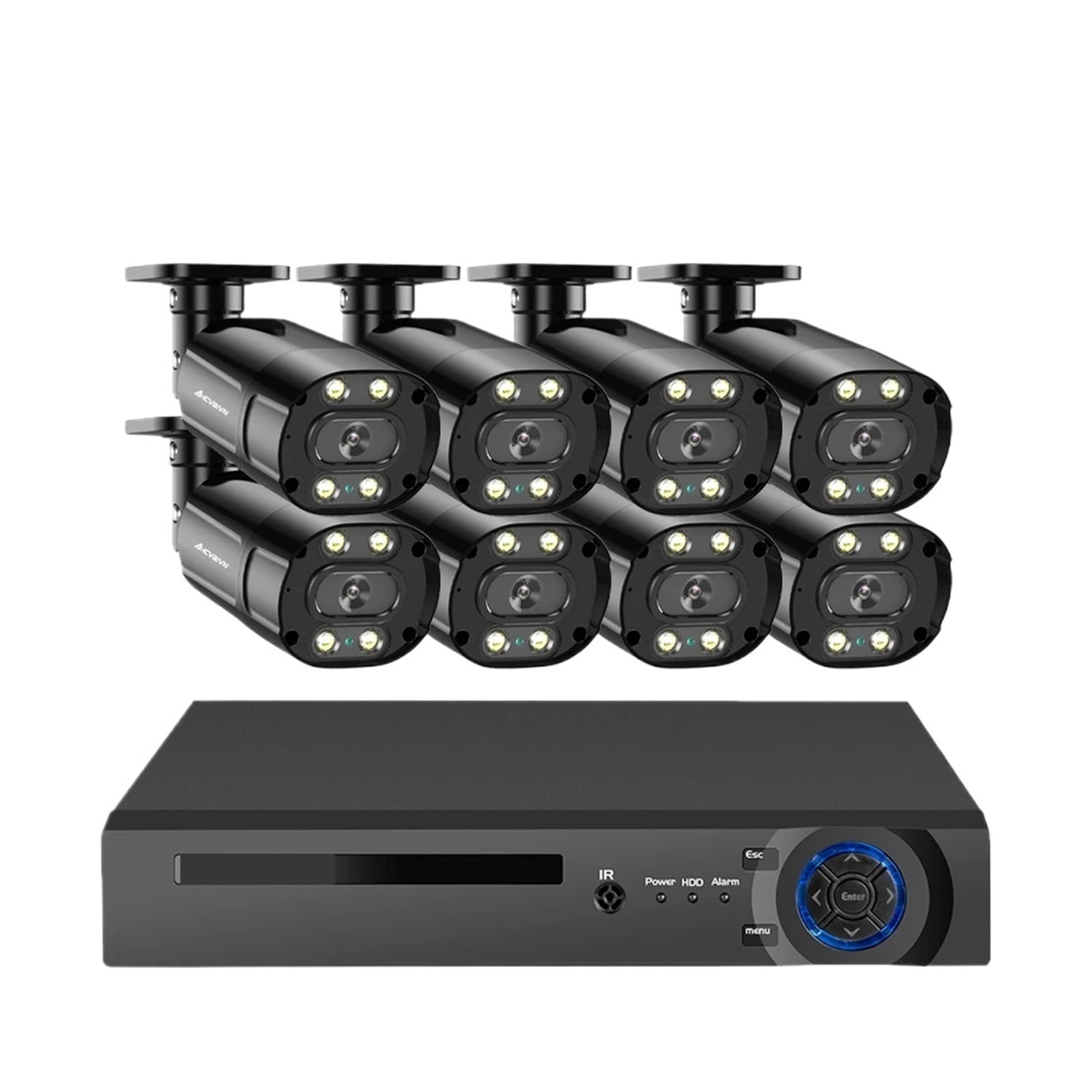4K 10-channel 8CH Face Recognition NVR 8MP Color IP Two-way Audio CCTV ...