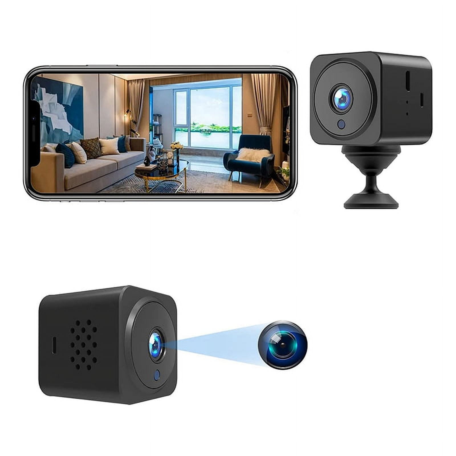 4K 1080P HD Mini Surveillance Camera Indoor WiFi Camera Live ...