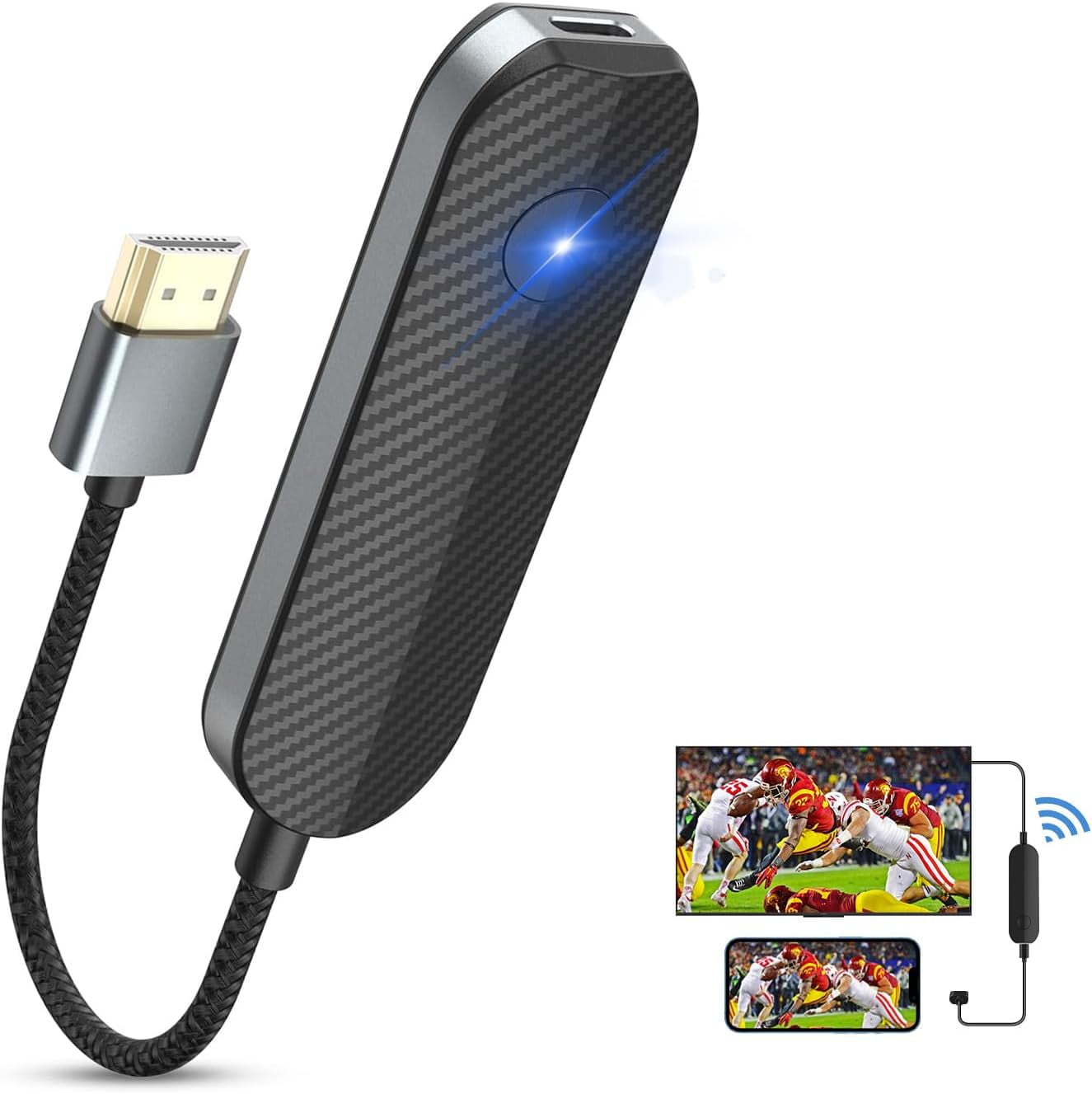 4K 1080P Wireless HDMI Display Adapter, W Streaming Movies, Shows ...