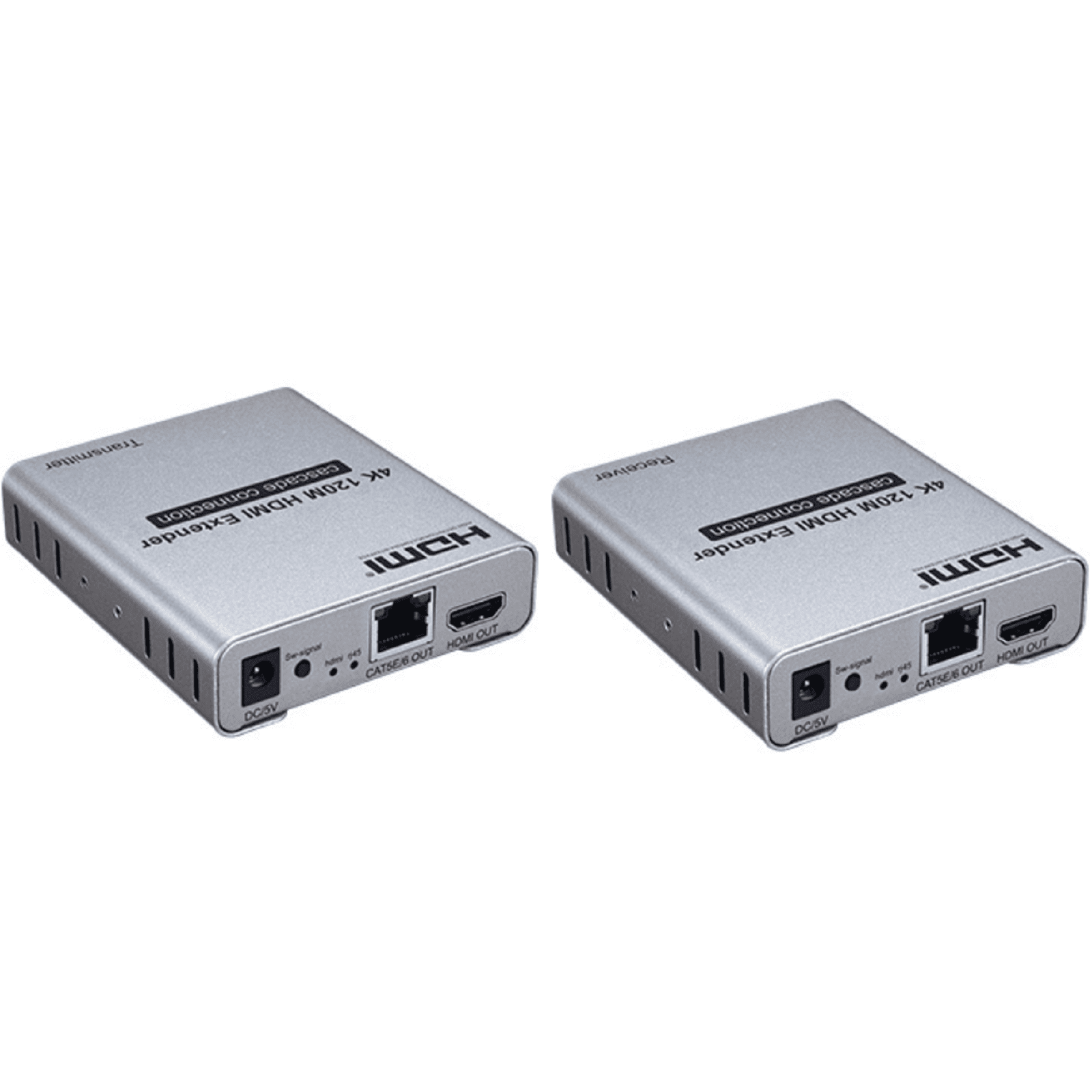 4K 120M HDMI Extender Over Cat5e/6 RJ45 Ethernet Cable 4K@30HZ Audio ...