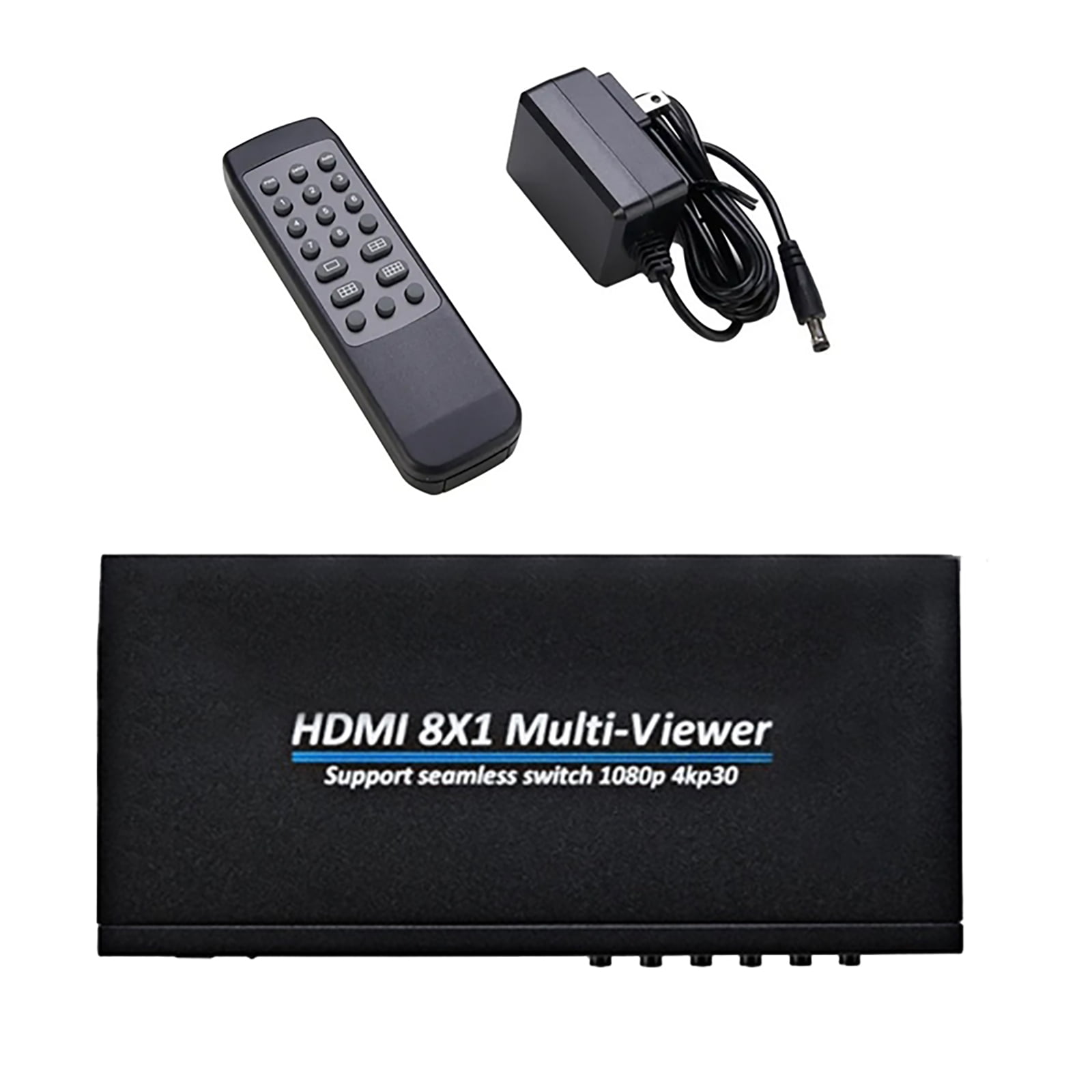 4K@30Hz HDMI Switch 8-in-1 Monitor Switcher Multiple HDMI Input Signal ...