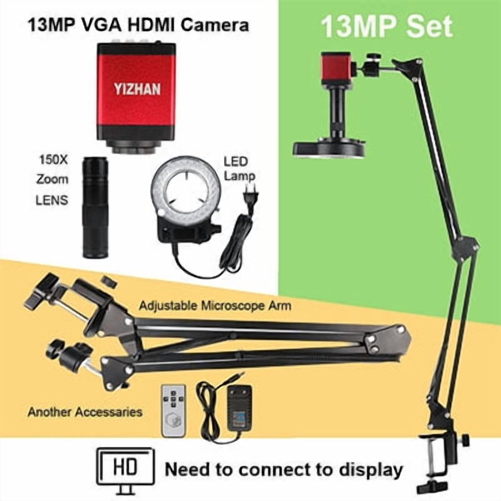 4K 48MP Electronic Digital Microscope for Soldering 150X Lens With HDMI ...