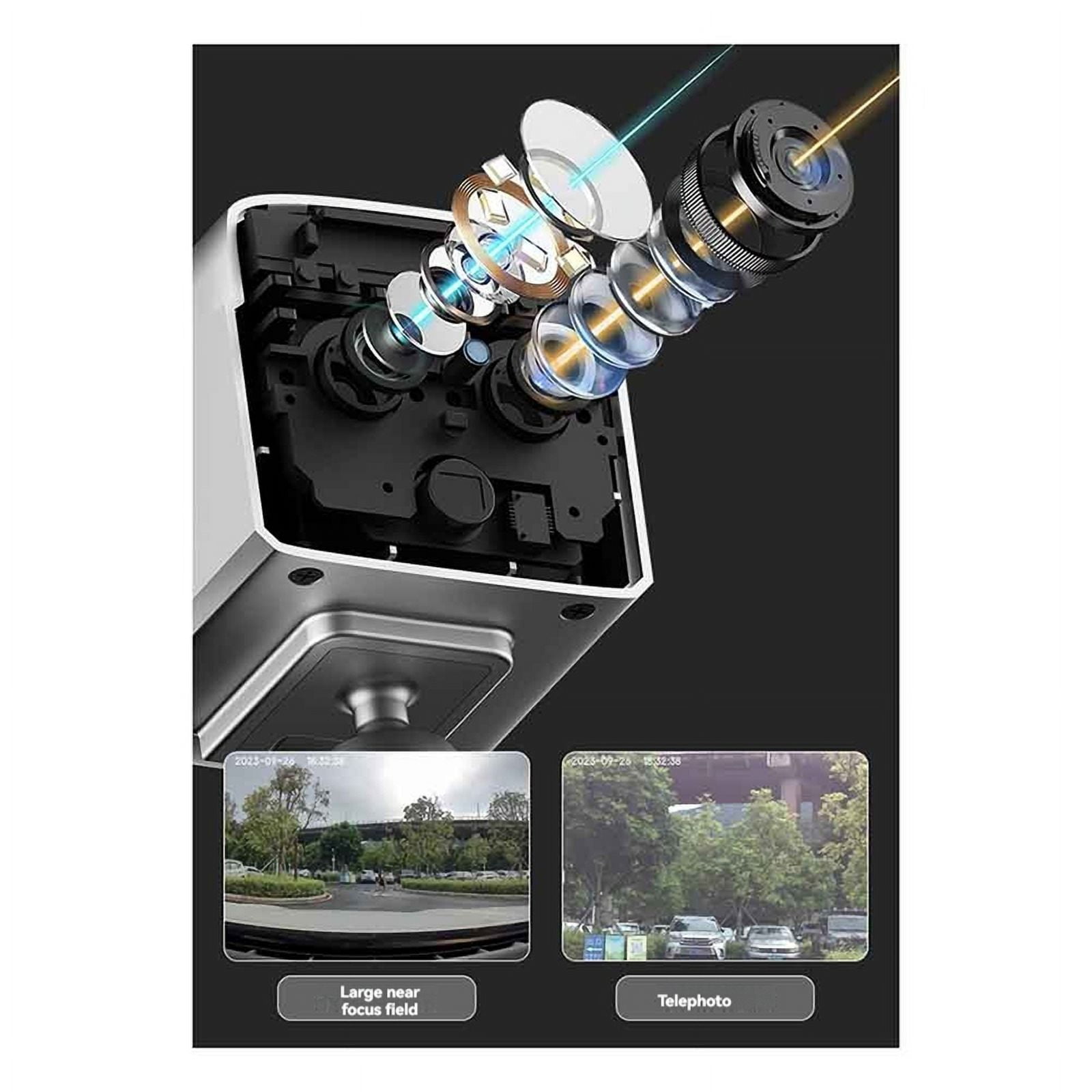 4K 4G Dual Lens Camera 6X Zoom 5MP Low Power Consumption IR Night ...