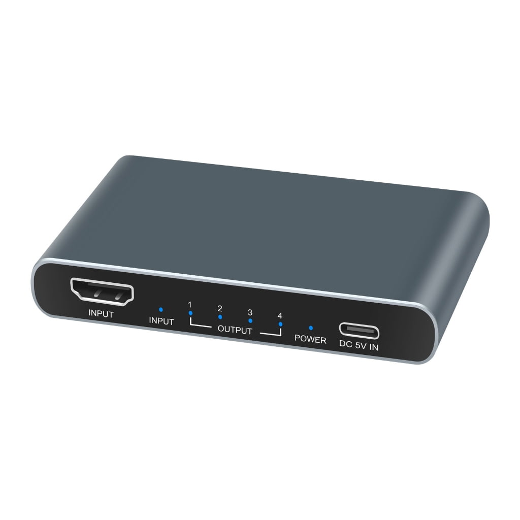 4K 4x1 HDMI-compatible Splitter Video Switcher Adapter 1 Input 4 Output ...